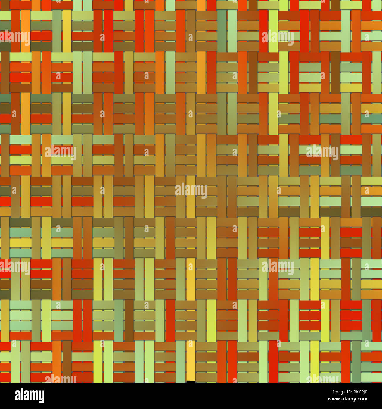 Decorative and virtual geometric pattern woven mat or rattan ...