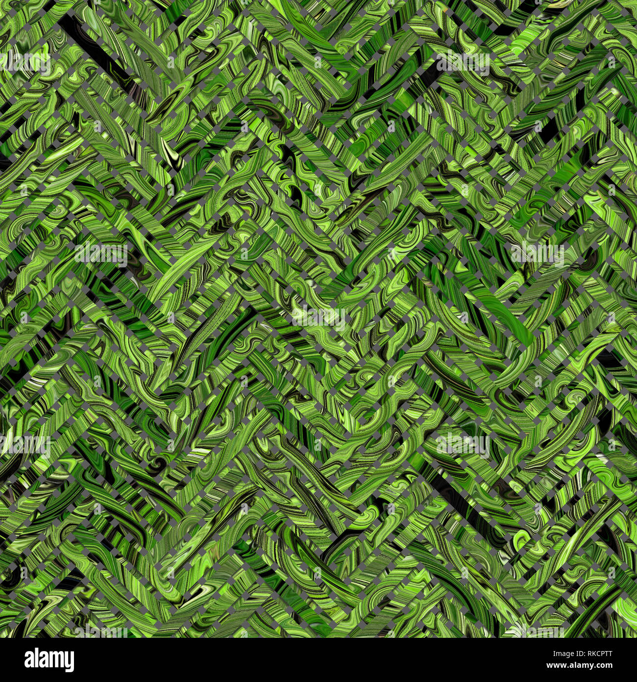 Decorative and virtual geometric pattern woven mat or rattan ...