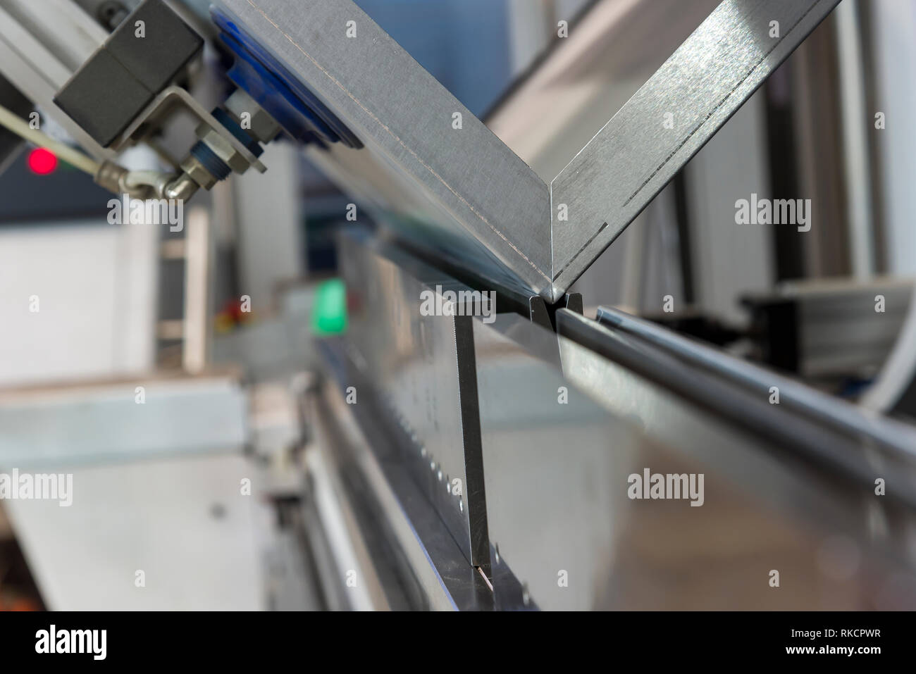 operator bending metal sheet by sheet bending machine sheet bending ...