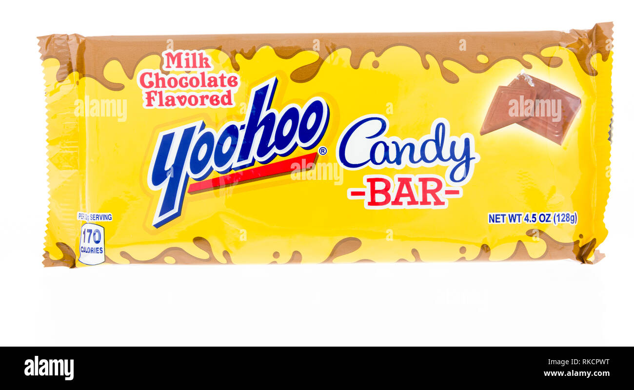 Winneconne, WI - 8 February 2019: A package of Yoo-hoo milk chocolate ...