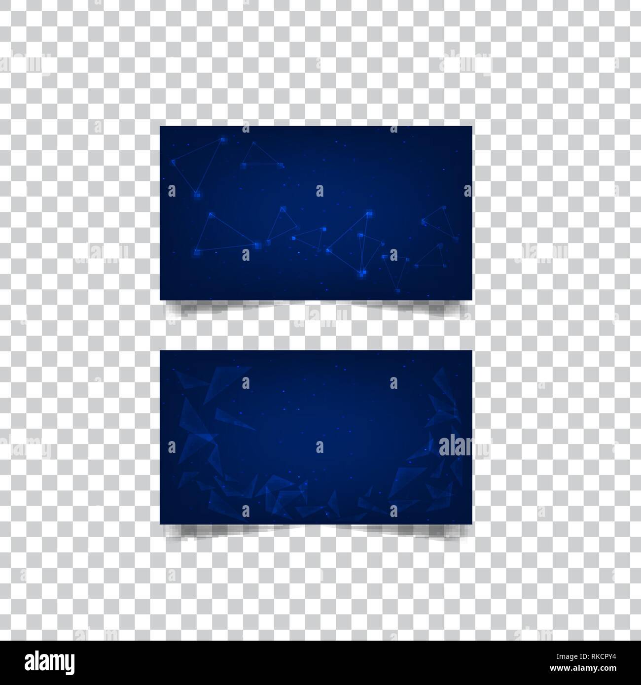 Abstract geometric banner on transparent background. Vector ...