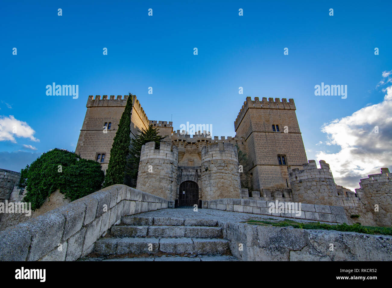 Medieval architecture castle ampudia hi-res stock photography and ...