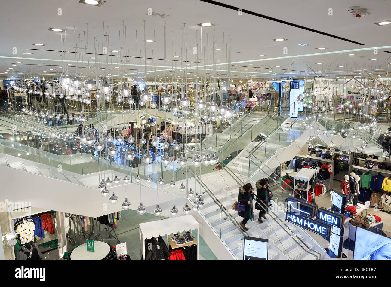 HONG KONG - CIRCA JANUARY, 2016: H and M store in Hong Kong. H and M ...