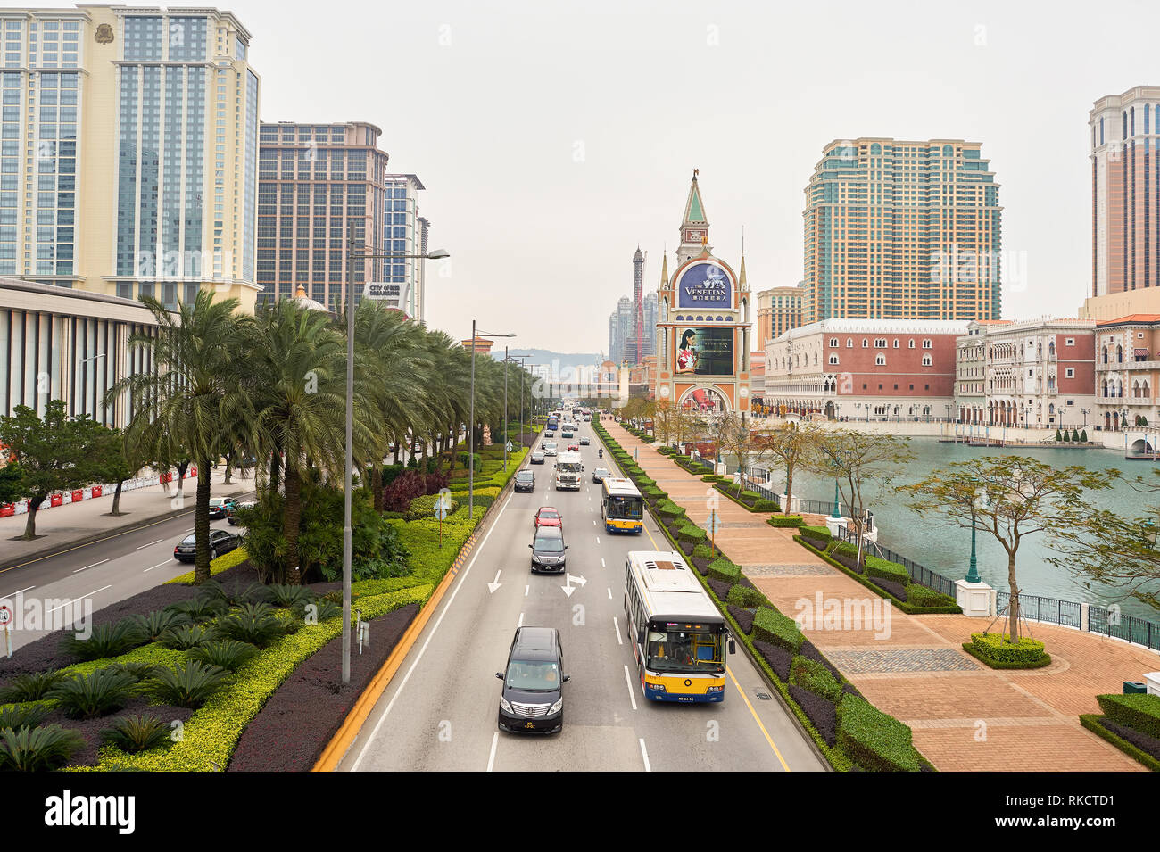 MACAO - CIRCA FEBRUARY, 2016: Macao at daytime. Macao is an autonomous ...