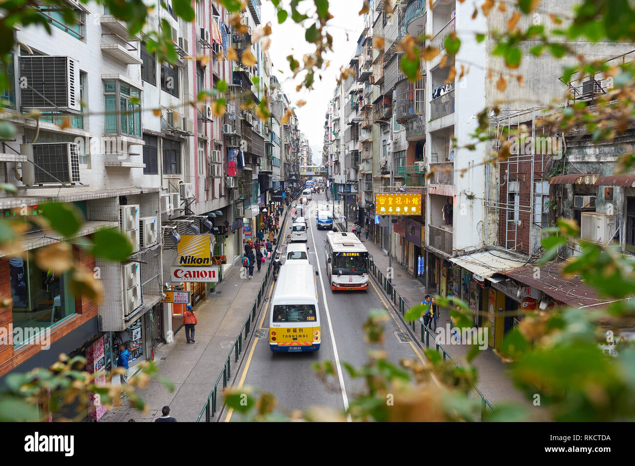 MACAO - CIRCA FEBRUARY, 2016: Macao at daytime. Macao is an autonomous ...