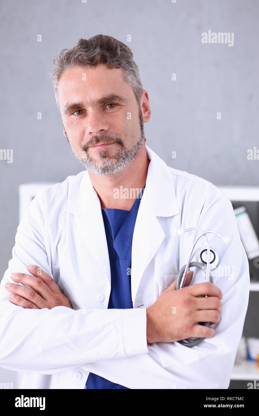 Doctor closeup on chest hi-res stock photography and images - Alamy