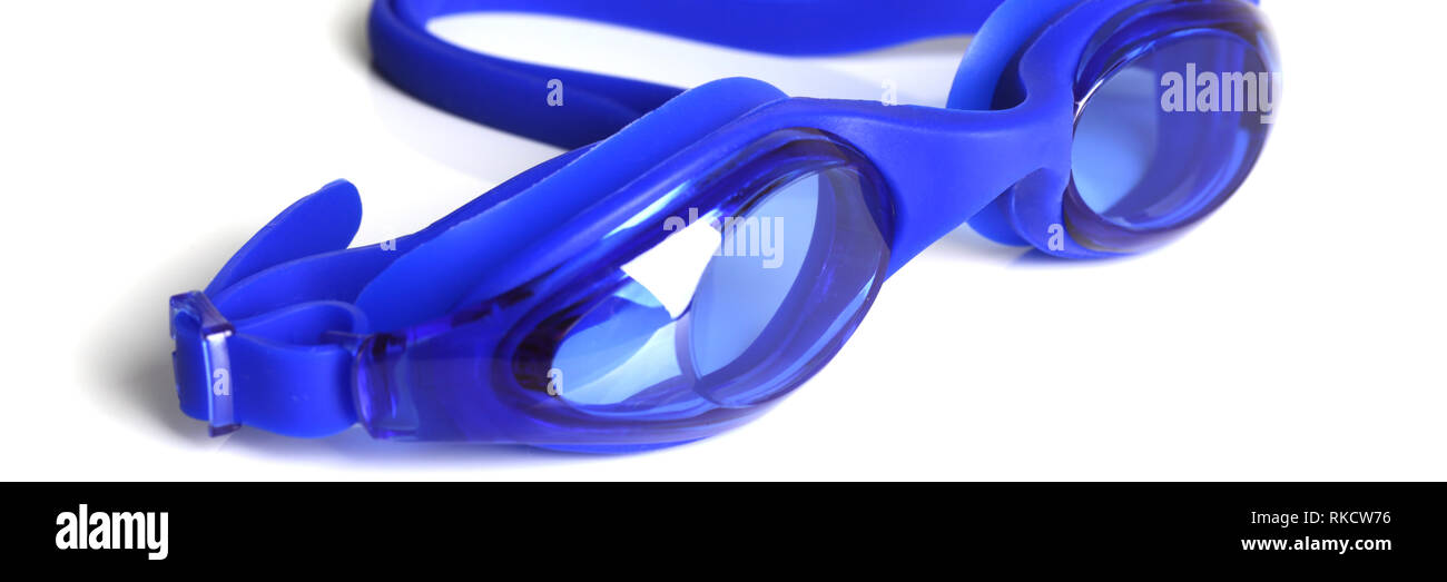Glasses for swimming Isolated on white background Stock Photo - Alamy
