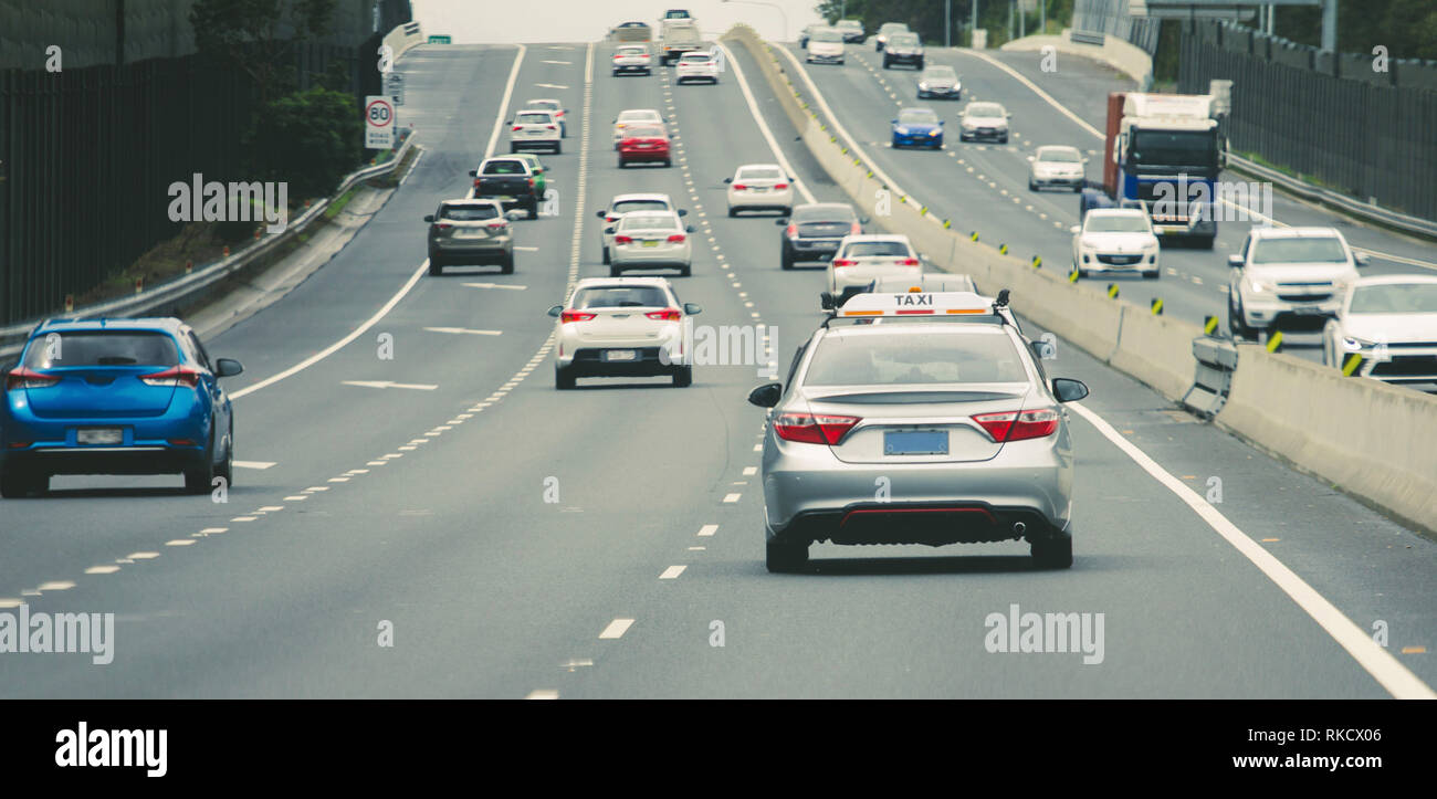 Traffic jam on highway Stock Photo - Alamy