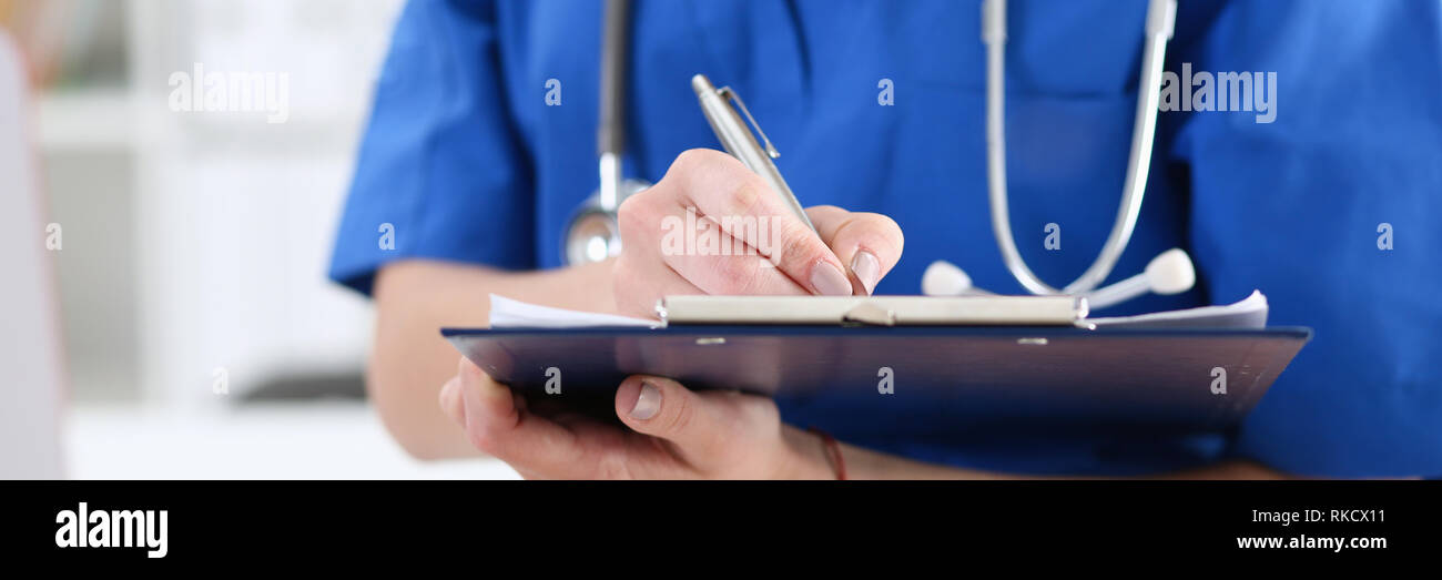 Female medicine doctor hand holding Stock Photo - Alamy
