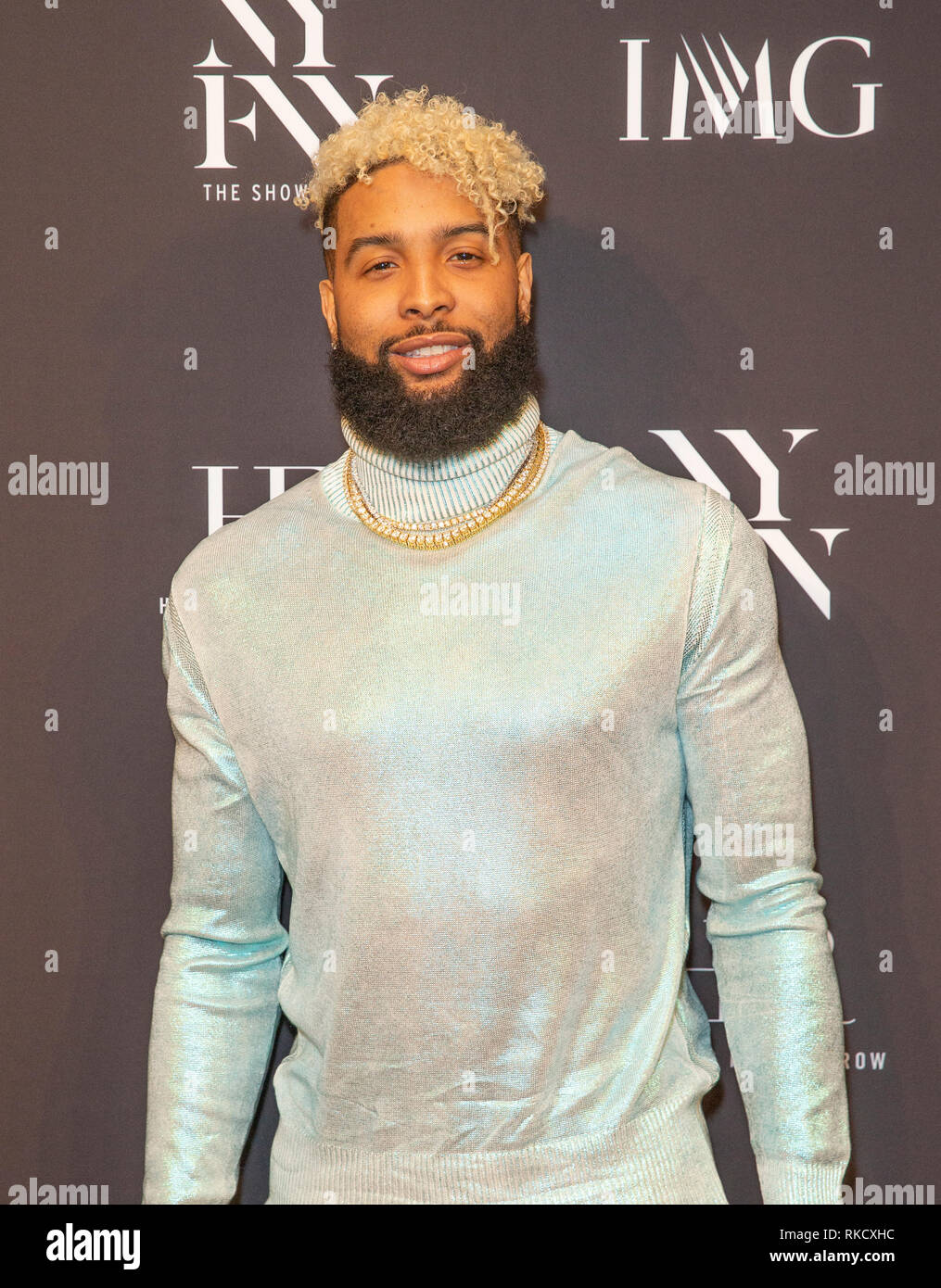 New York, NY - February 6, 2019: Odell Beckham Jr attends IMG and ...