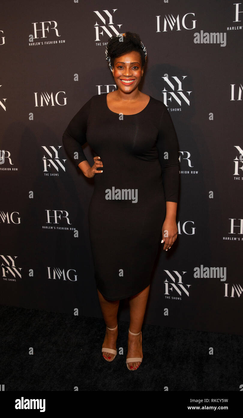 New York, NY - February 6, 2019: Danielle James attends IMG and Harlem Fashion Row Host Next Of ...