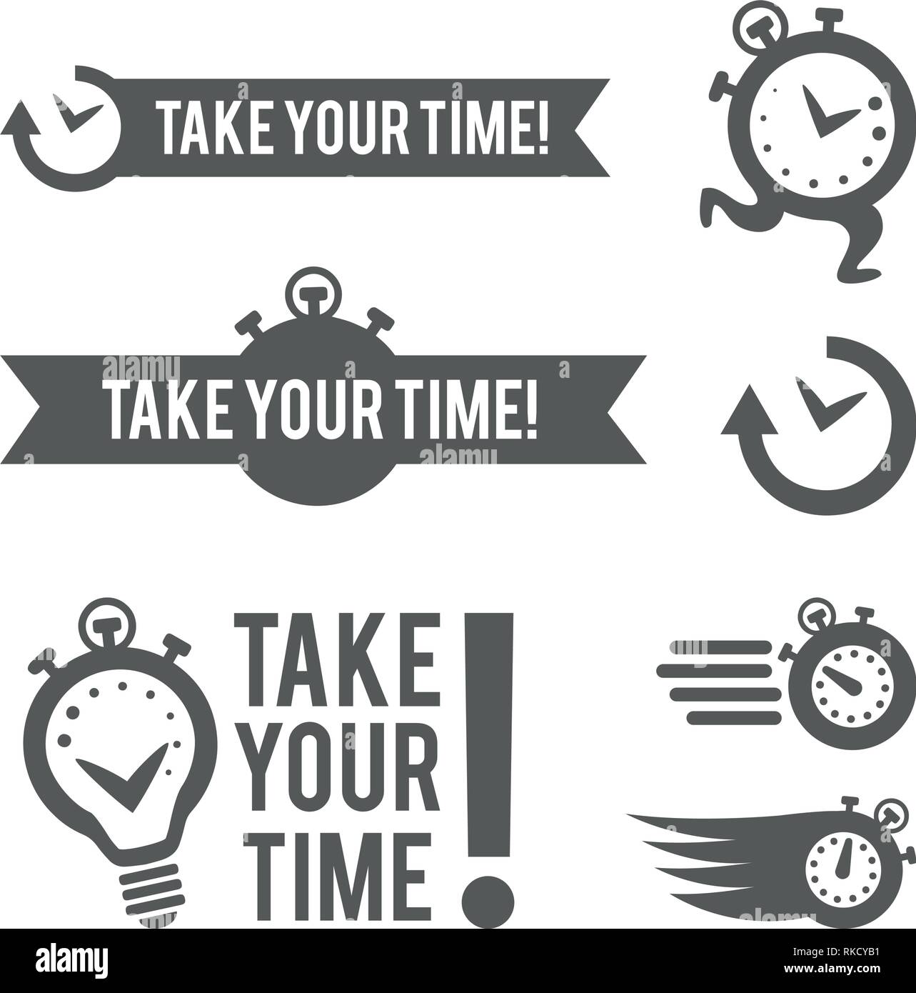 Time management logo template. Concept icon isolated on white ...