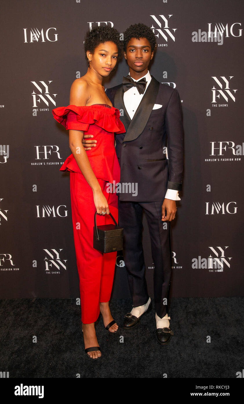 Naomi Mason and Alton Mason attend IMG and Harlem Fashion Row Host Next ...