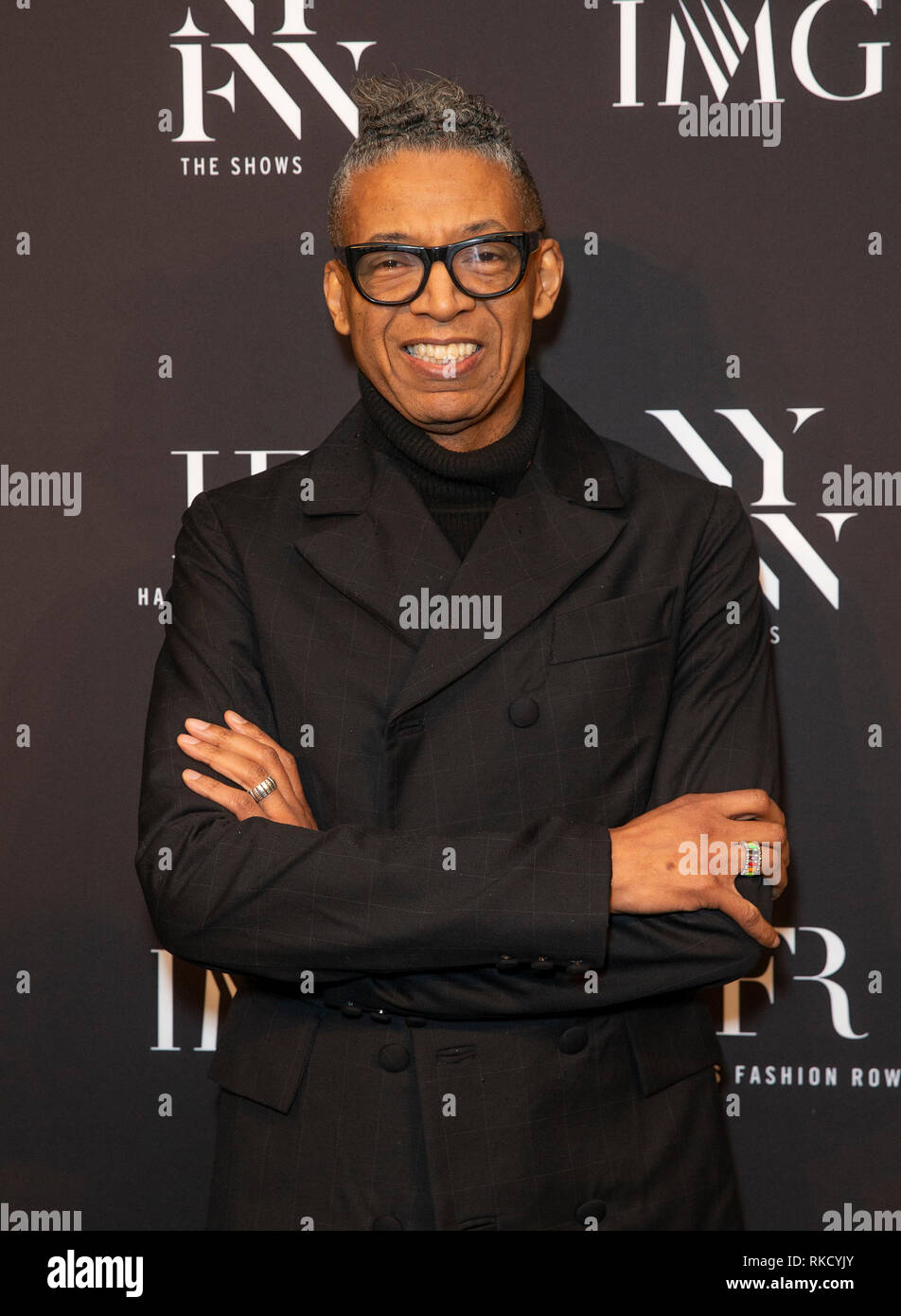 Designer Michael B attends IMG and Harlem Fashion Row Host Next Of Kin ...