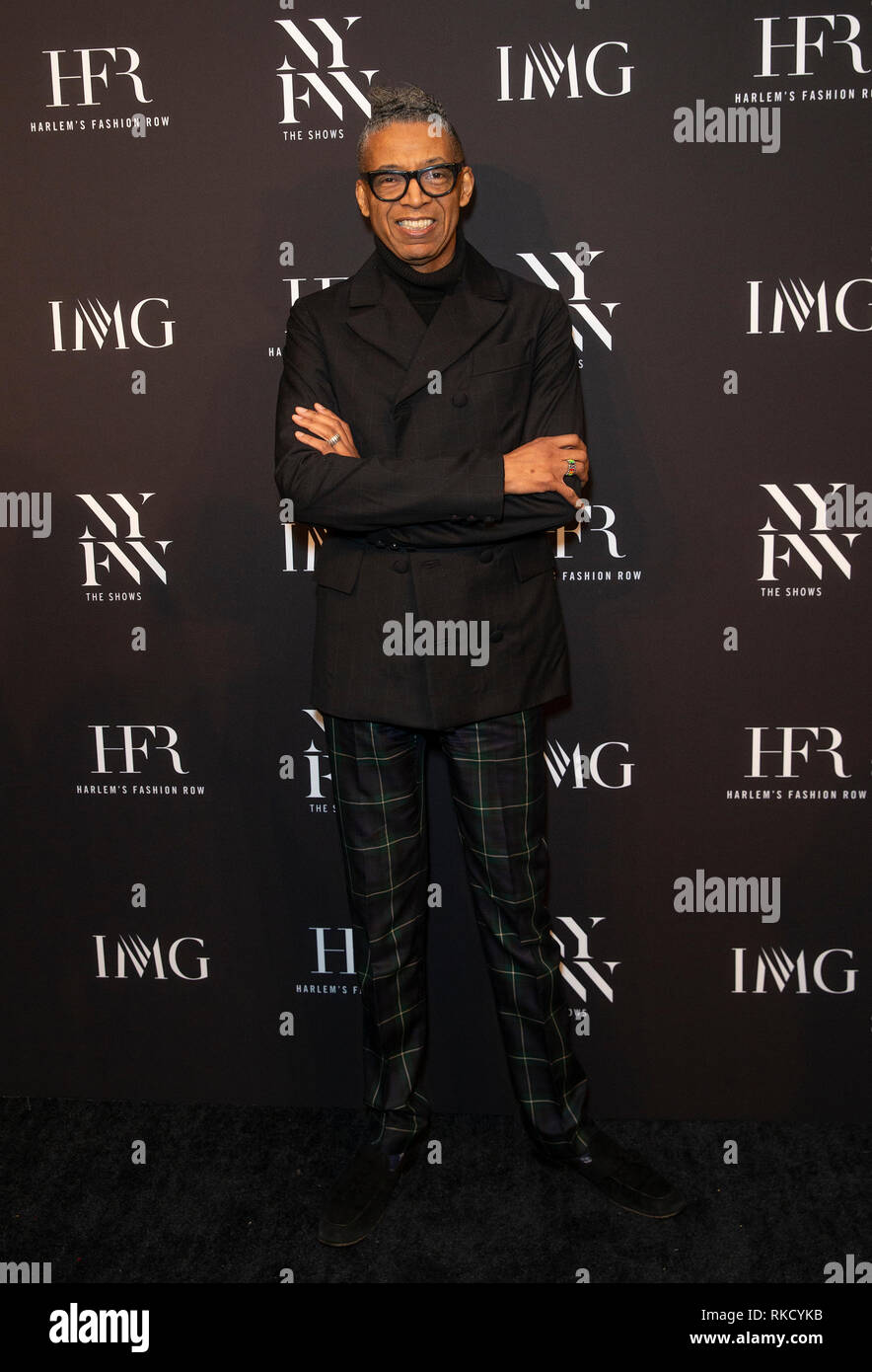 Designer Michael B attends IMG and Harlem Fashion Row Host Next Of Kin ...