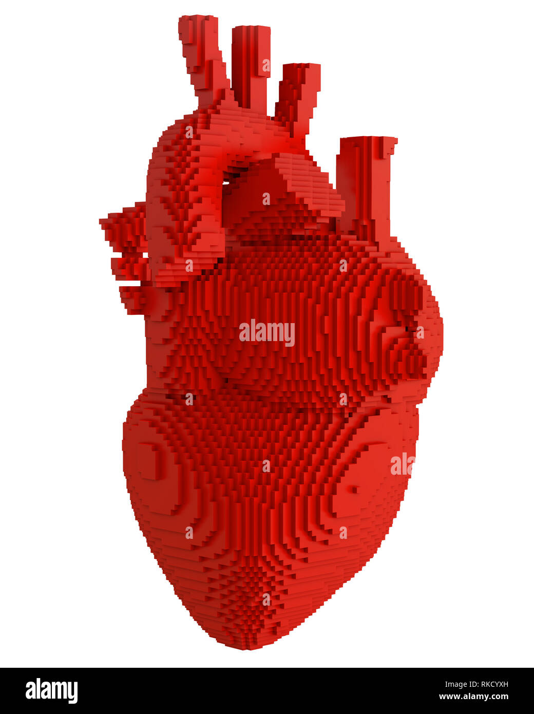3d printed heart isolated Stock Photo - Alamy