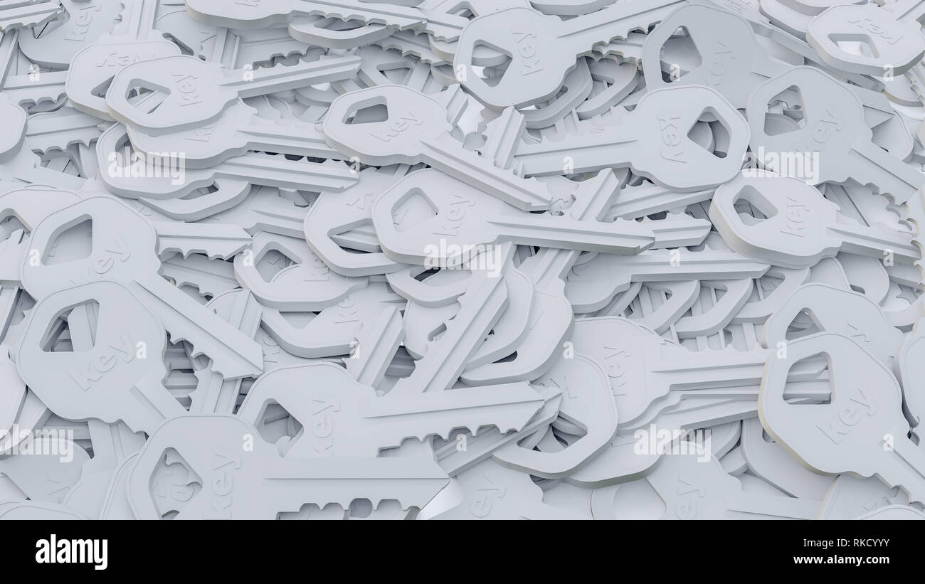 Abstract background of white keys Stock Photo - Alamy