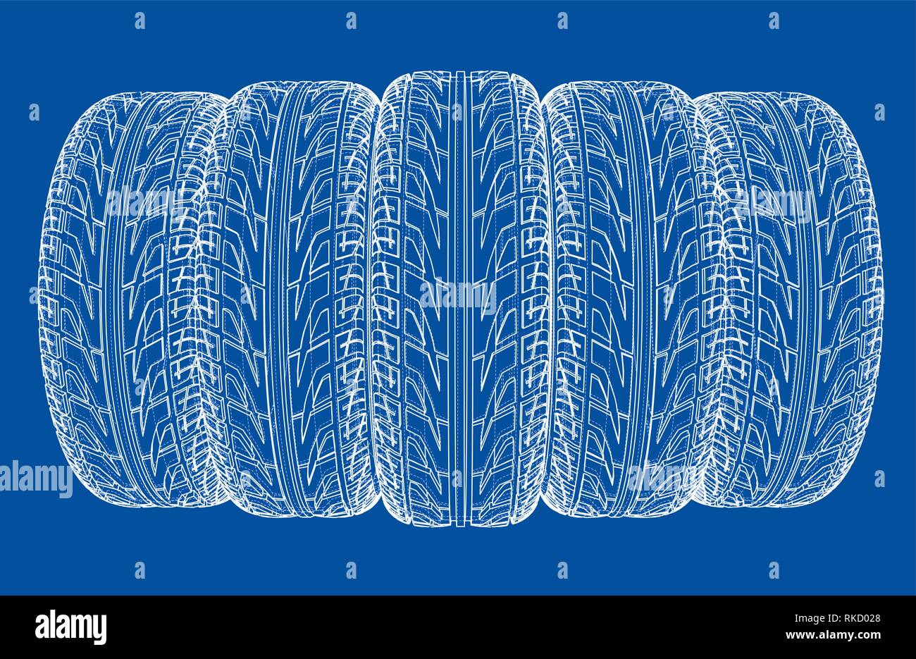 Car tires concept. Vector rendering of 3d Stock Vector Image & Art - Alamy