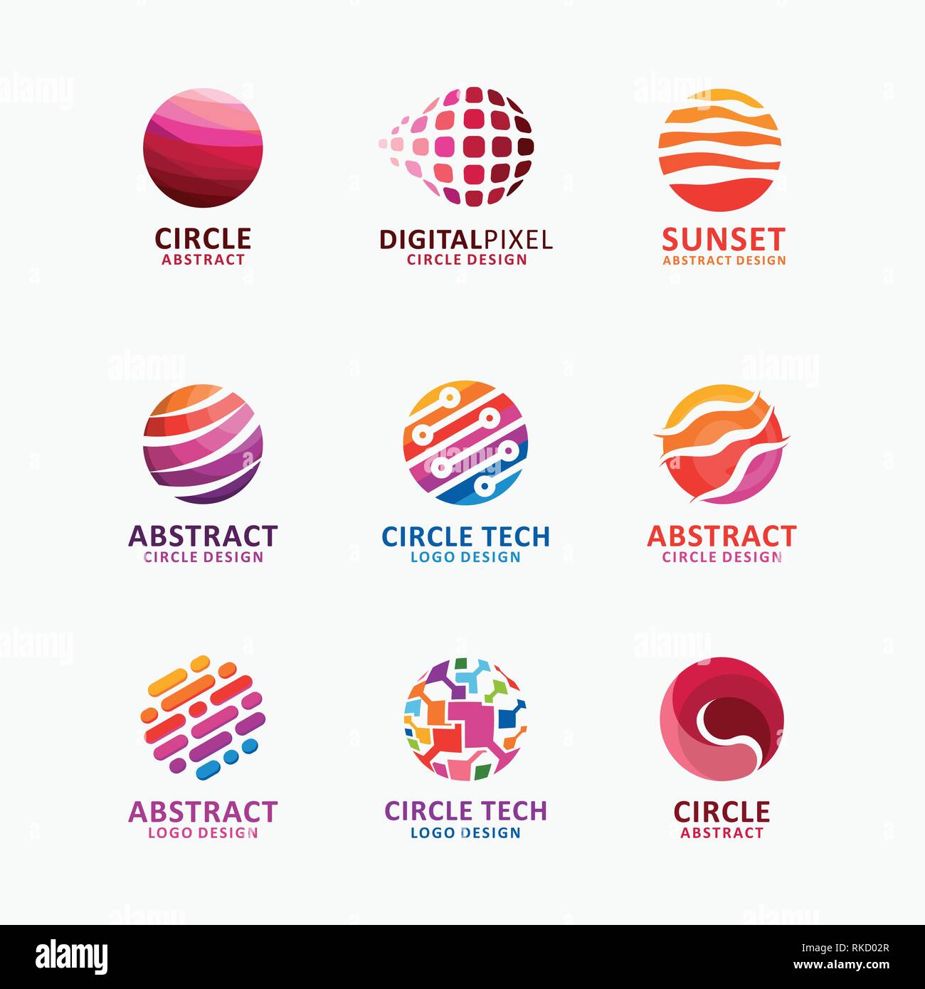 Simple Circle Logo Vector And Unique High Resolution Stock Photography ...