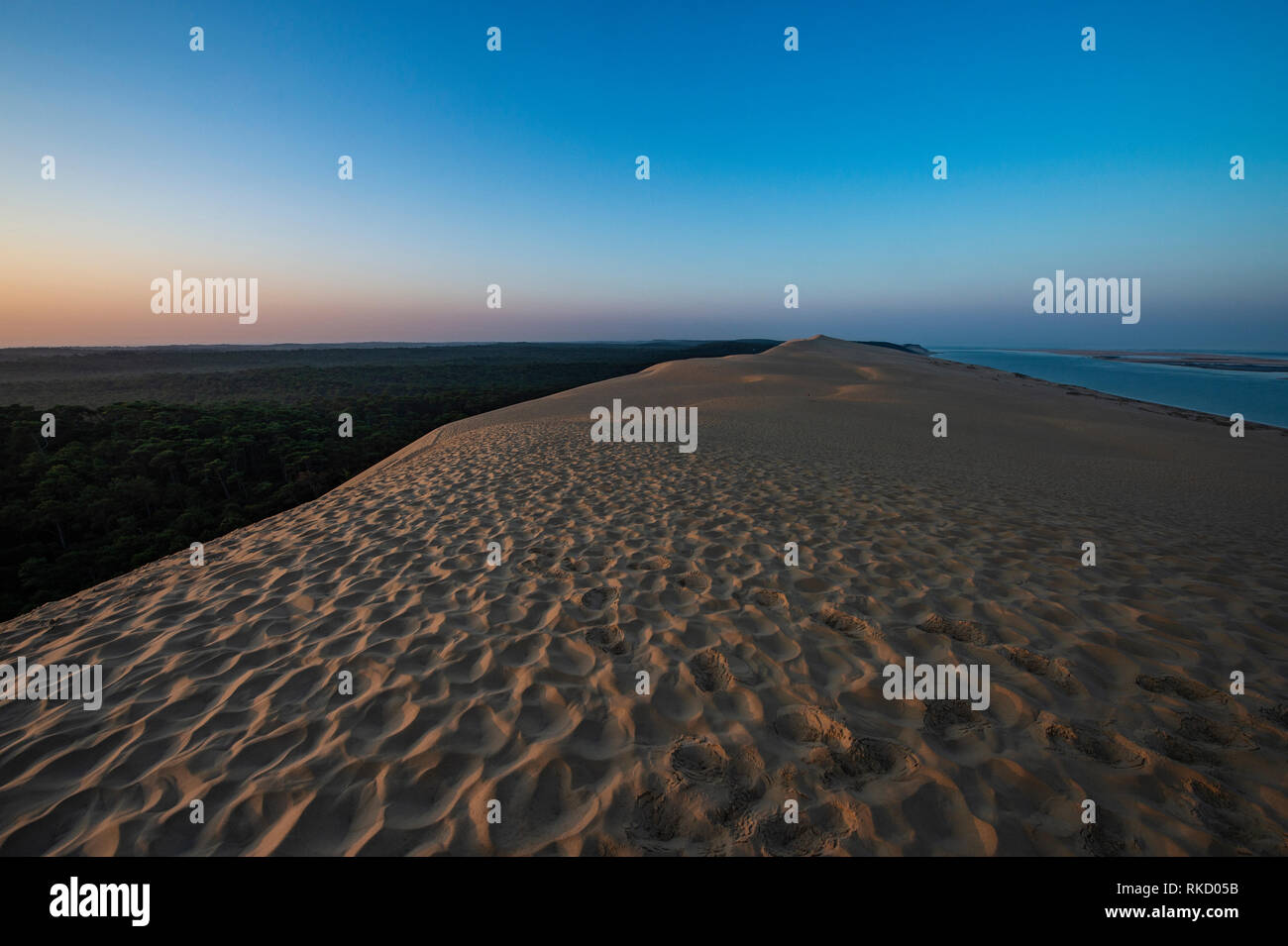 Dune of Pilate, France. Gironde, Arcachon Basin, Aquitaine, the largest ...