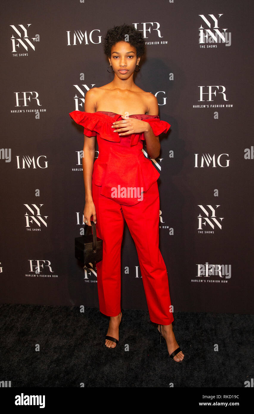 New York, United States. 06th Feb, 2019. Naomi Mason attends IMG and ...
