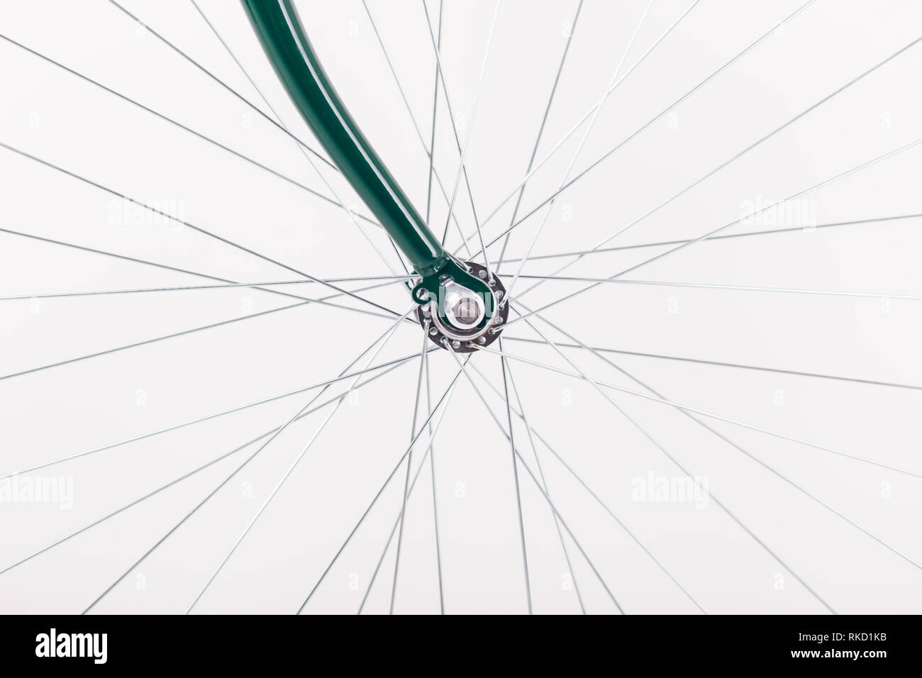 Close up of fixed gear bicycle wheel Stock Photo - Alamy