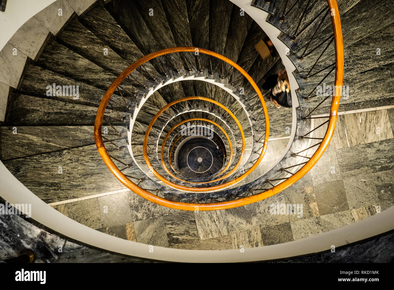 Beautiful granite stairway in an office building in Oslo Stock Photo ...