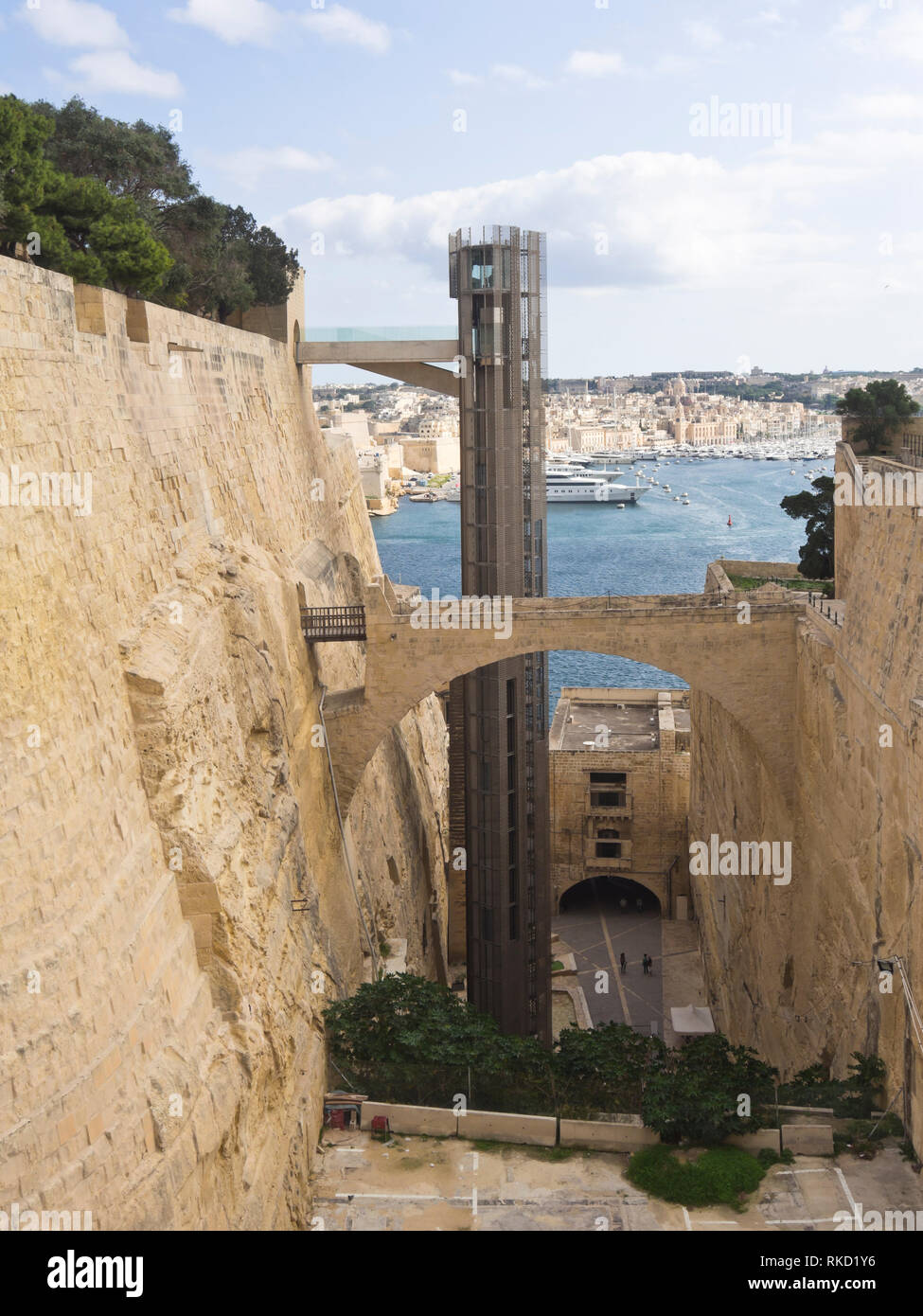 The Barakka Lift in Valetta Malta an easy way to get from the Grand ...