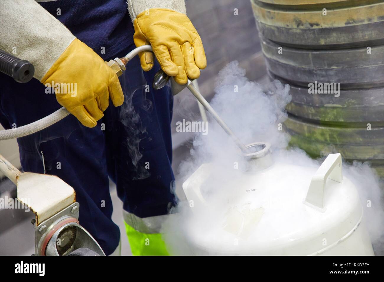Liquid Nitrogen Refilling, Germanium Detectors, The Laboratorio ...