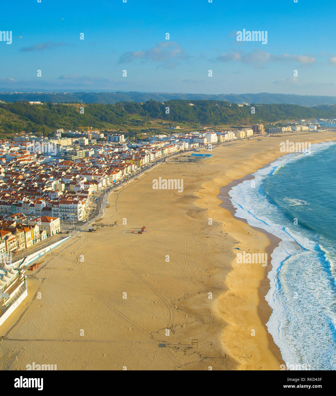 Nazare cliffs aerial hi-res stock photography and images - Alamy
