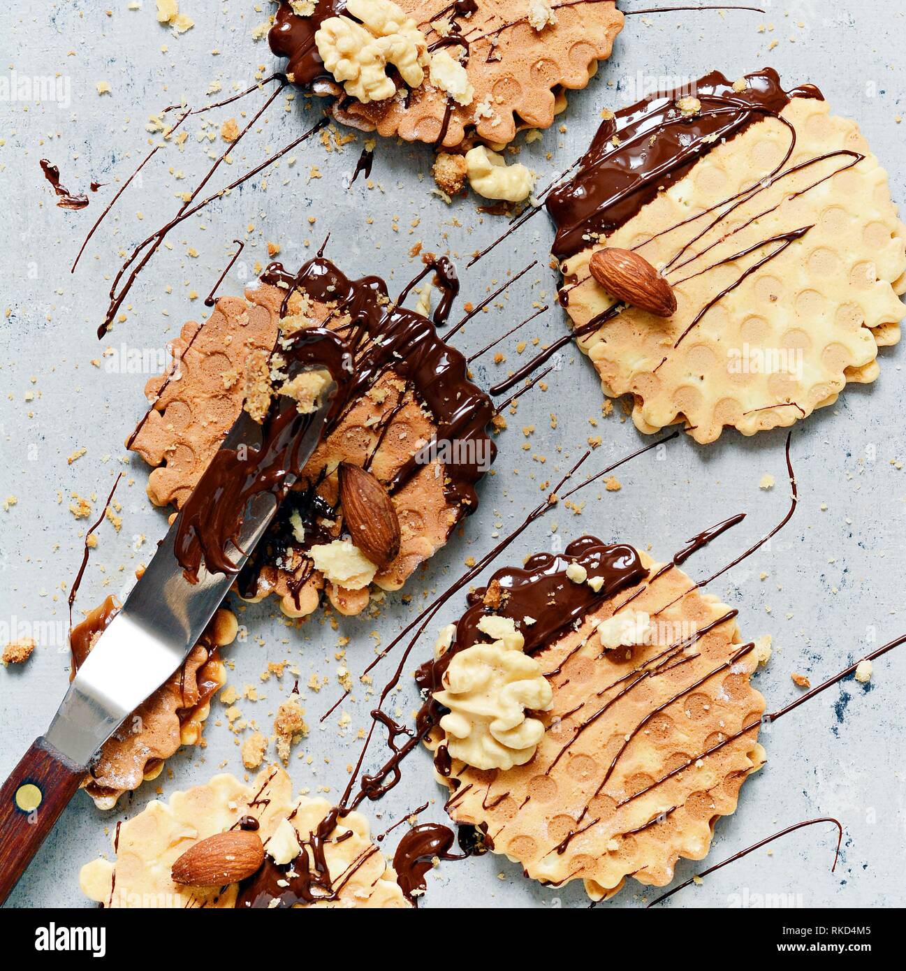 Dutch waffles with salted caramel,Dutch waffles with salted caramel ...