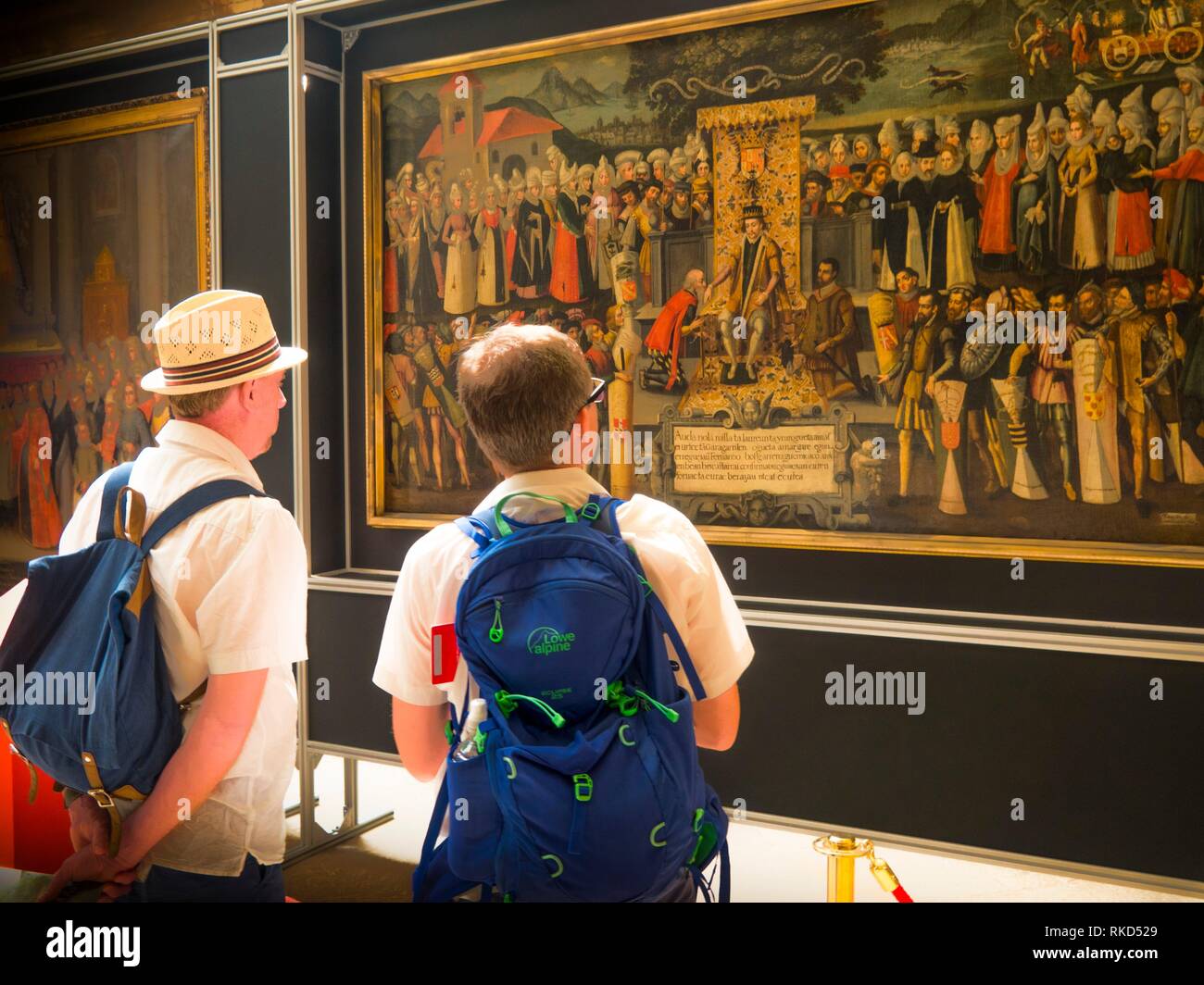 Spain, Vizcaya, Basque Country, Guernica. ´The Hand-Kissing ceremony ...
