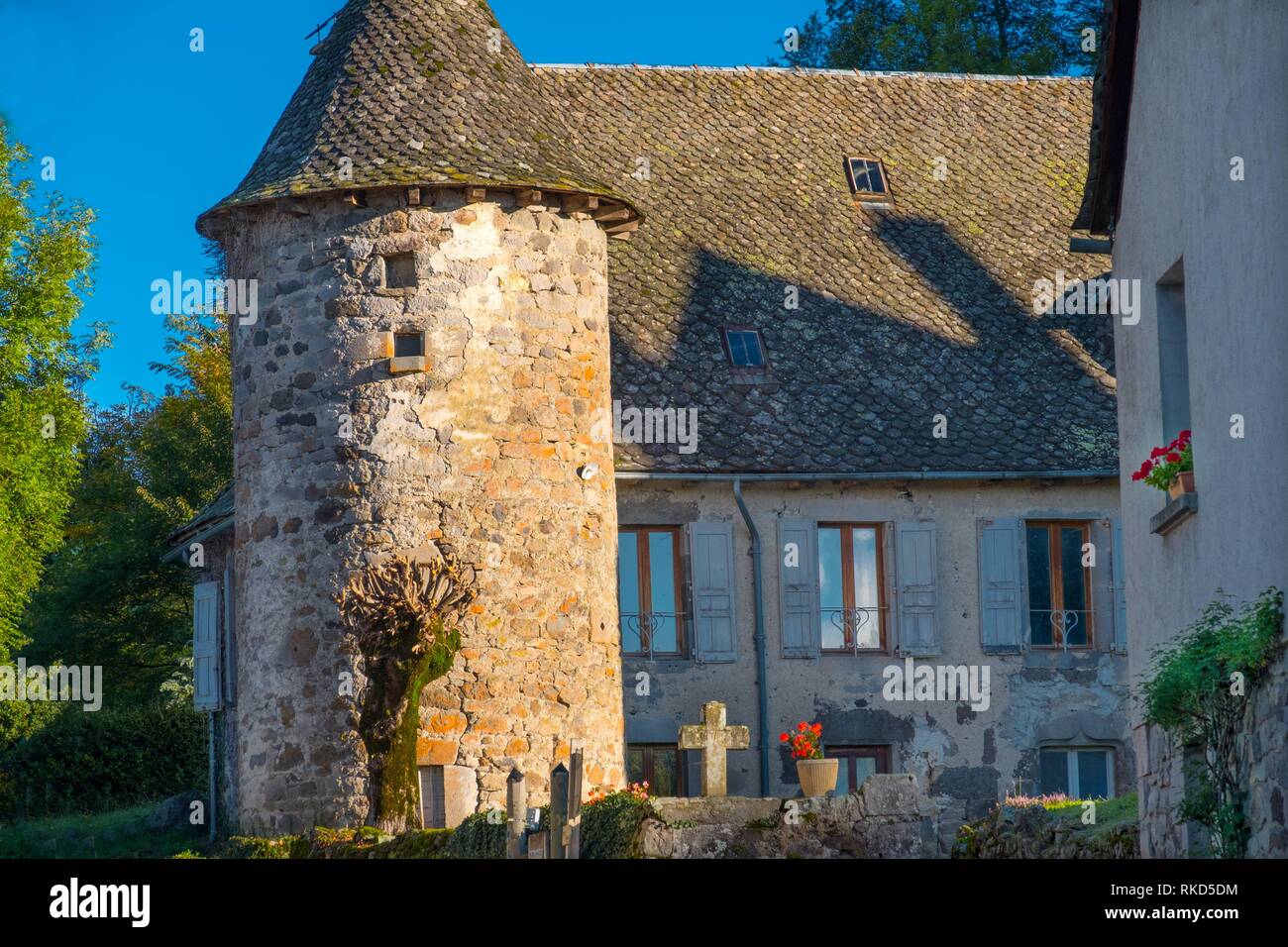 France, Auvergne, Cantal, at Jou-sous-Monjou Stock Photo - Alamy