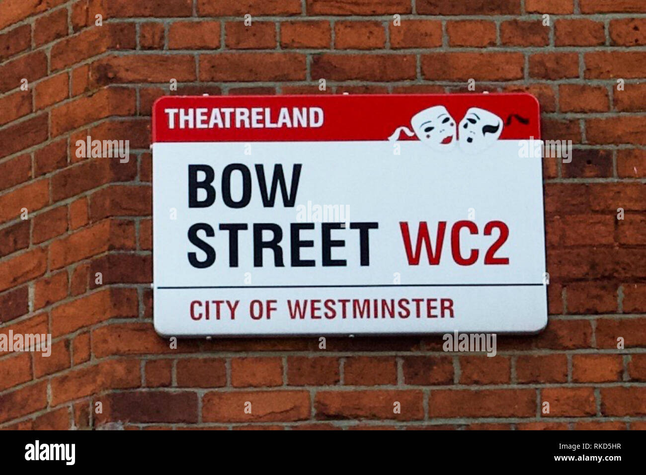 Bow Street sign, Covent Garden, City of Westminster, London, England ...