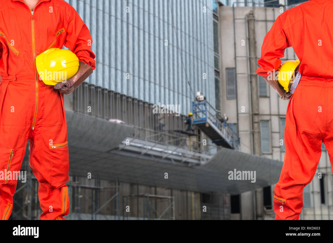 Blurred construction workers hi-res stock photography and images - Alamy