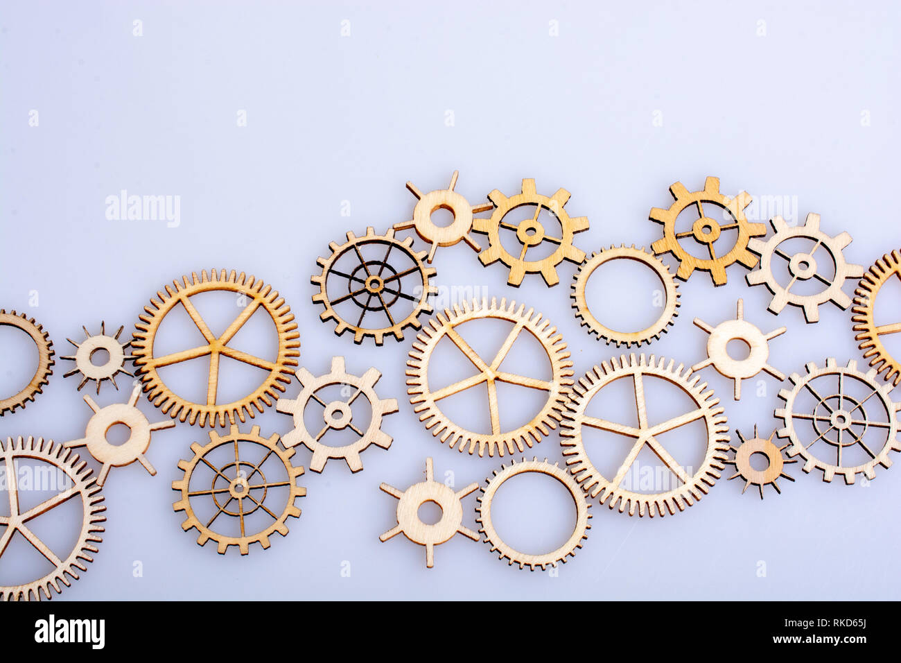 Gear wheels as The concept of mechanism Stock Photo - Alamy