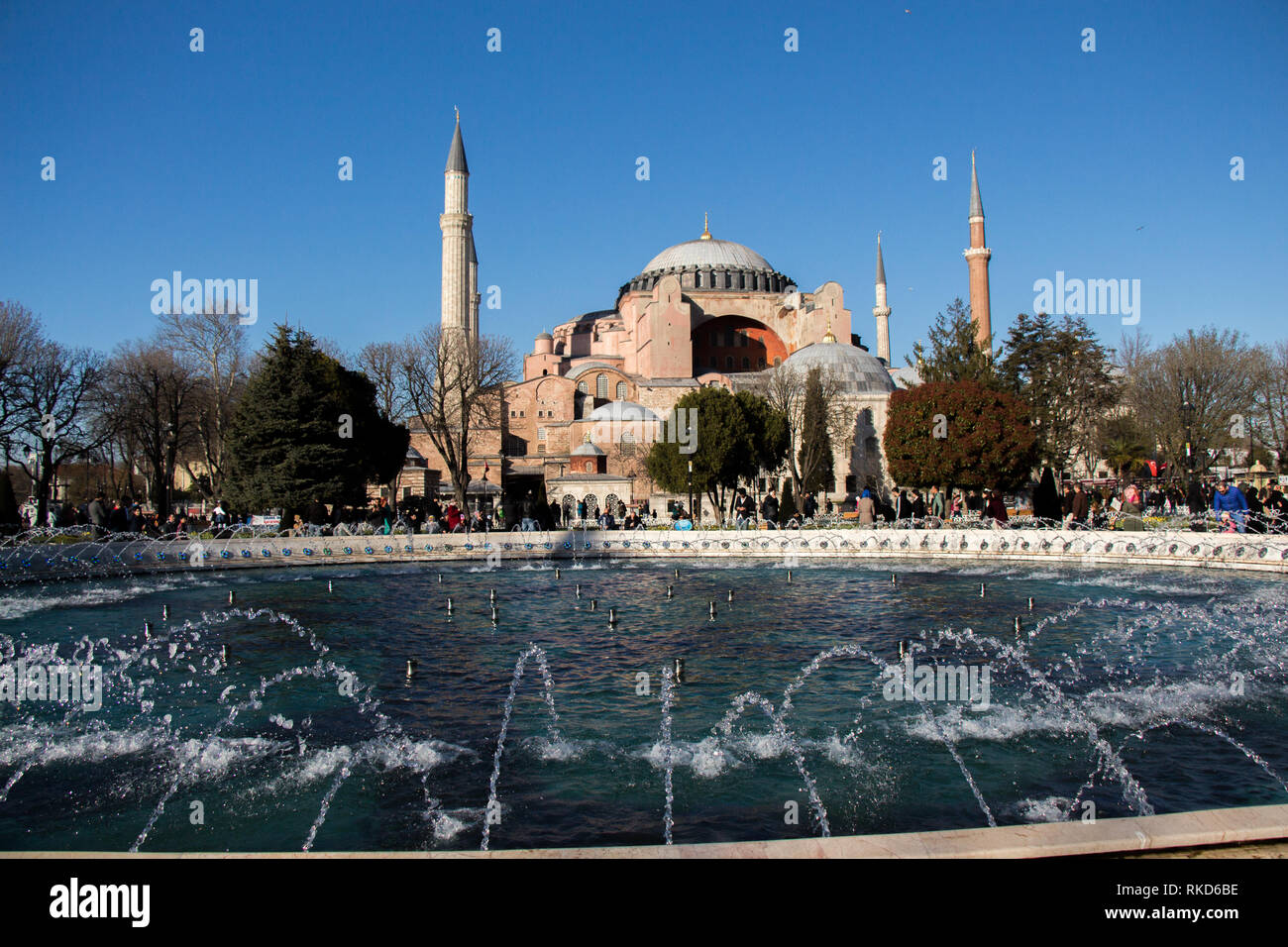 Hagia Sophia in Istanbul, the world famous monument of Byzantine ...