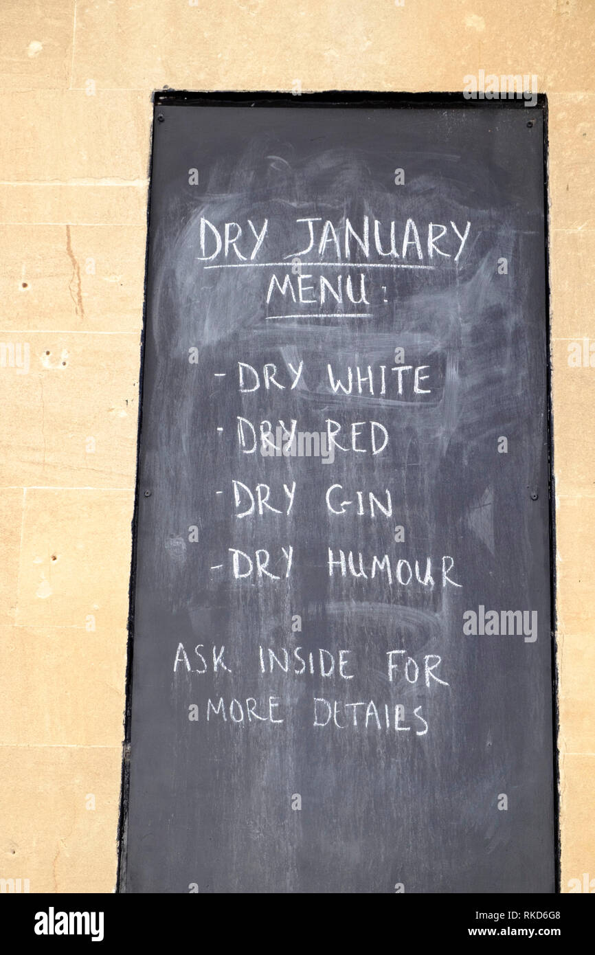 Dry January humour, dry white; dry gin;dry red;dry humour Stock Photo ...