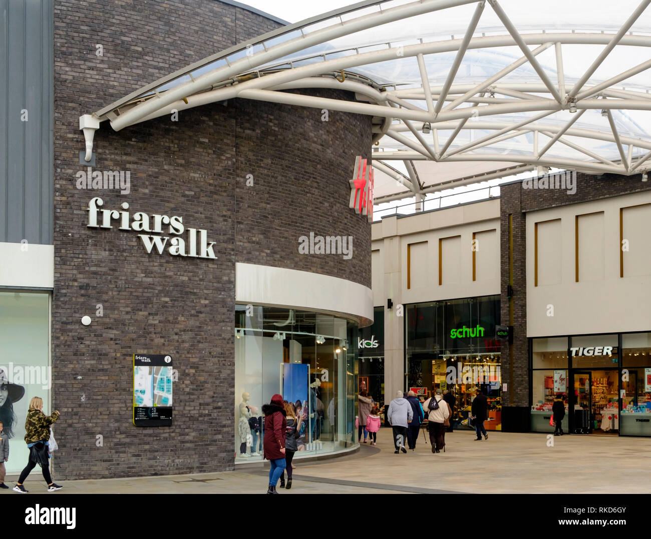 Friars Walk Shopping Mall Newport Gwent Wales UK Stock Photo - Alamy