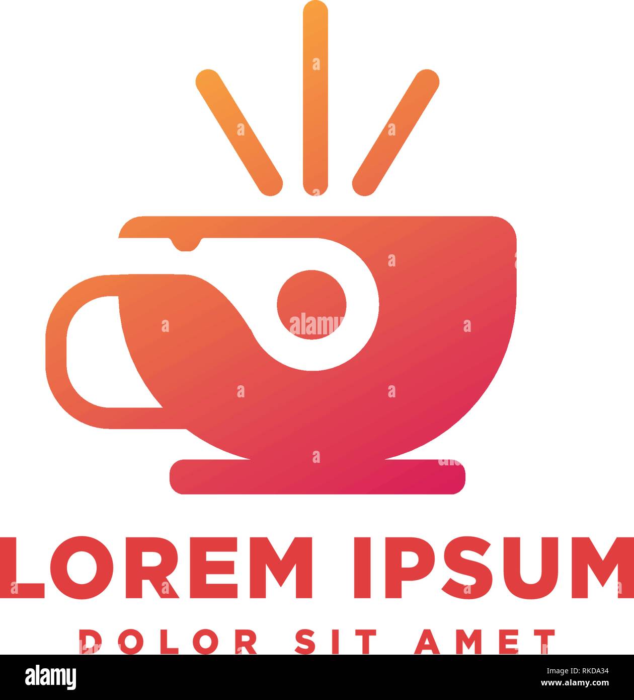 coffee break logo template vector illustration icon element isolated ...