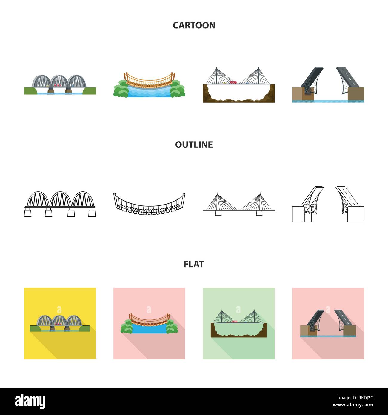 Vector illustration of connection and design symbol. Set of connection ...