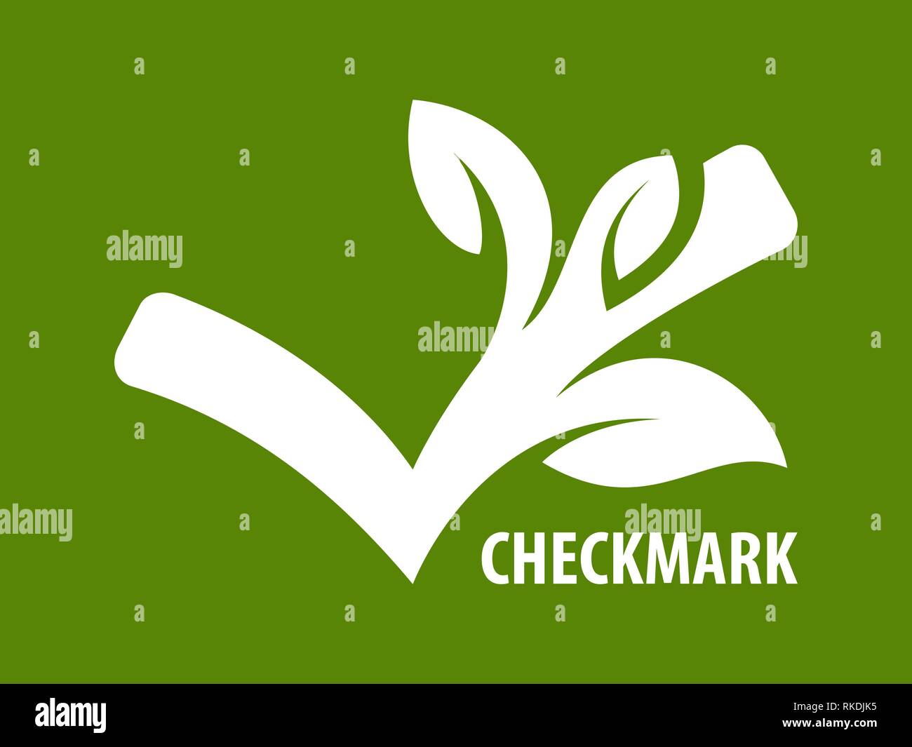 ECO checkmark icon Stock Vector Image & Art - Alamy