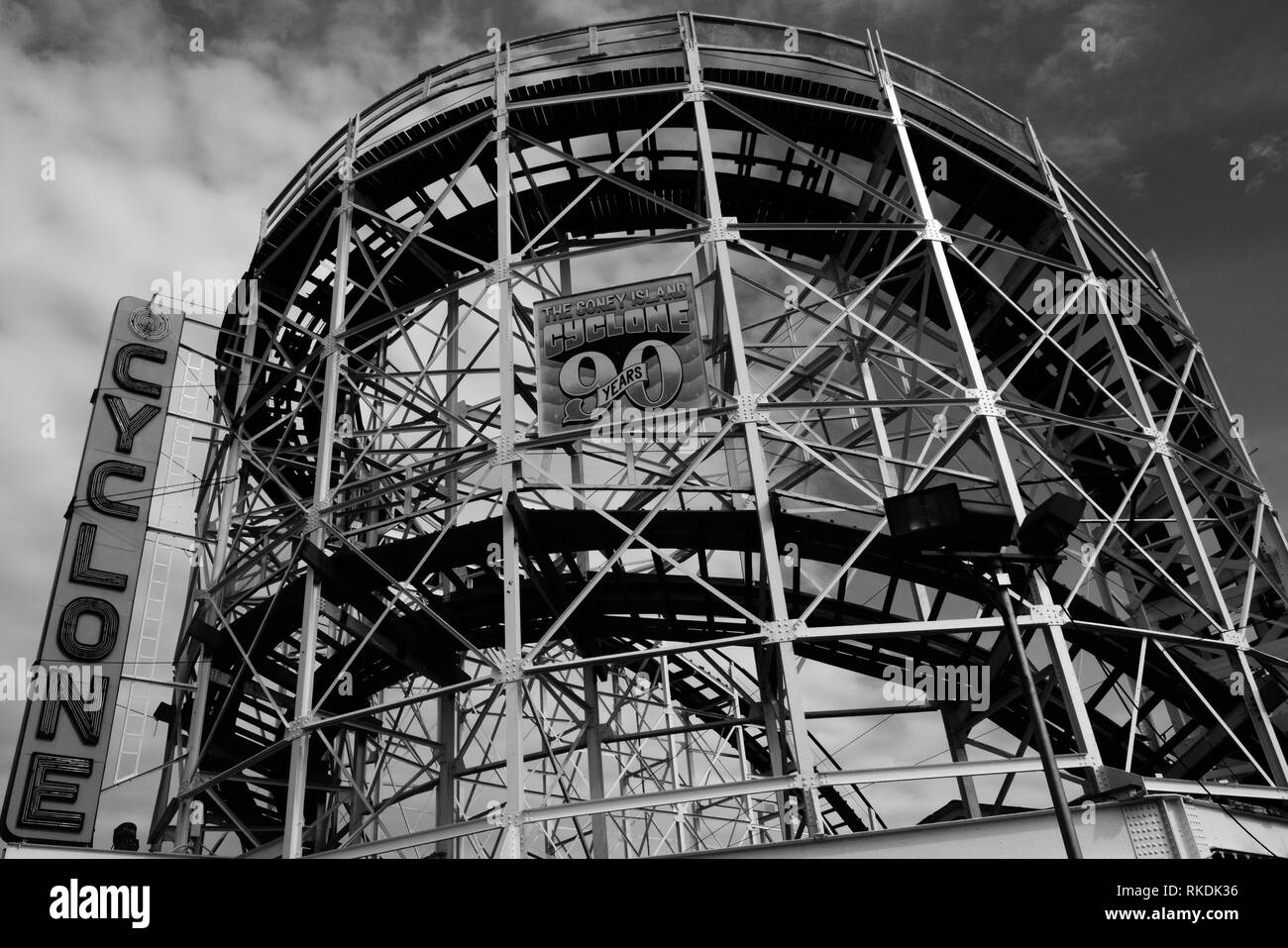 New york coney island Black and White Stock Photos & Images - Alamy