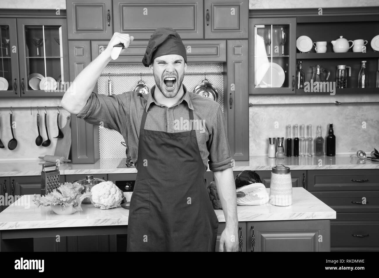 Mad restaurant Black and White Stock Photos & Images - Alamy