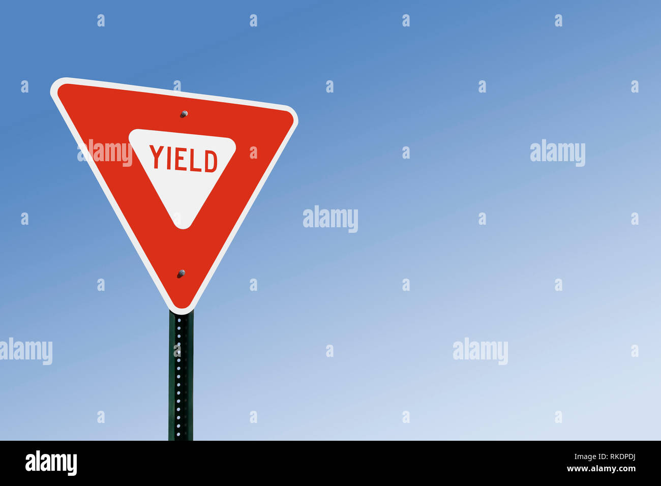Yield sign hi-res stock photography and images - Alamy