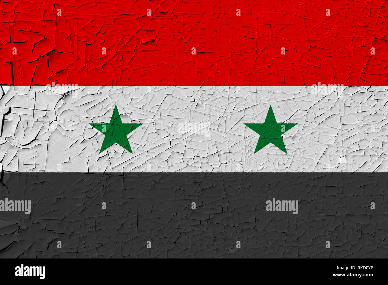 syria painted flag Stock Photo - Alamy