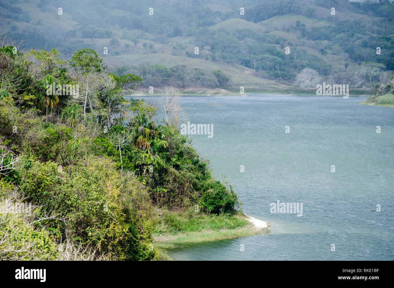 Bayano Lake at the border of Chepo and Guna de Madungandí Stock Photo ...