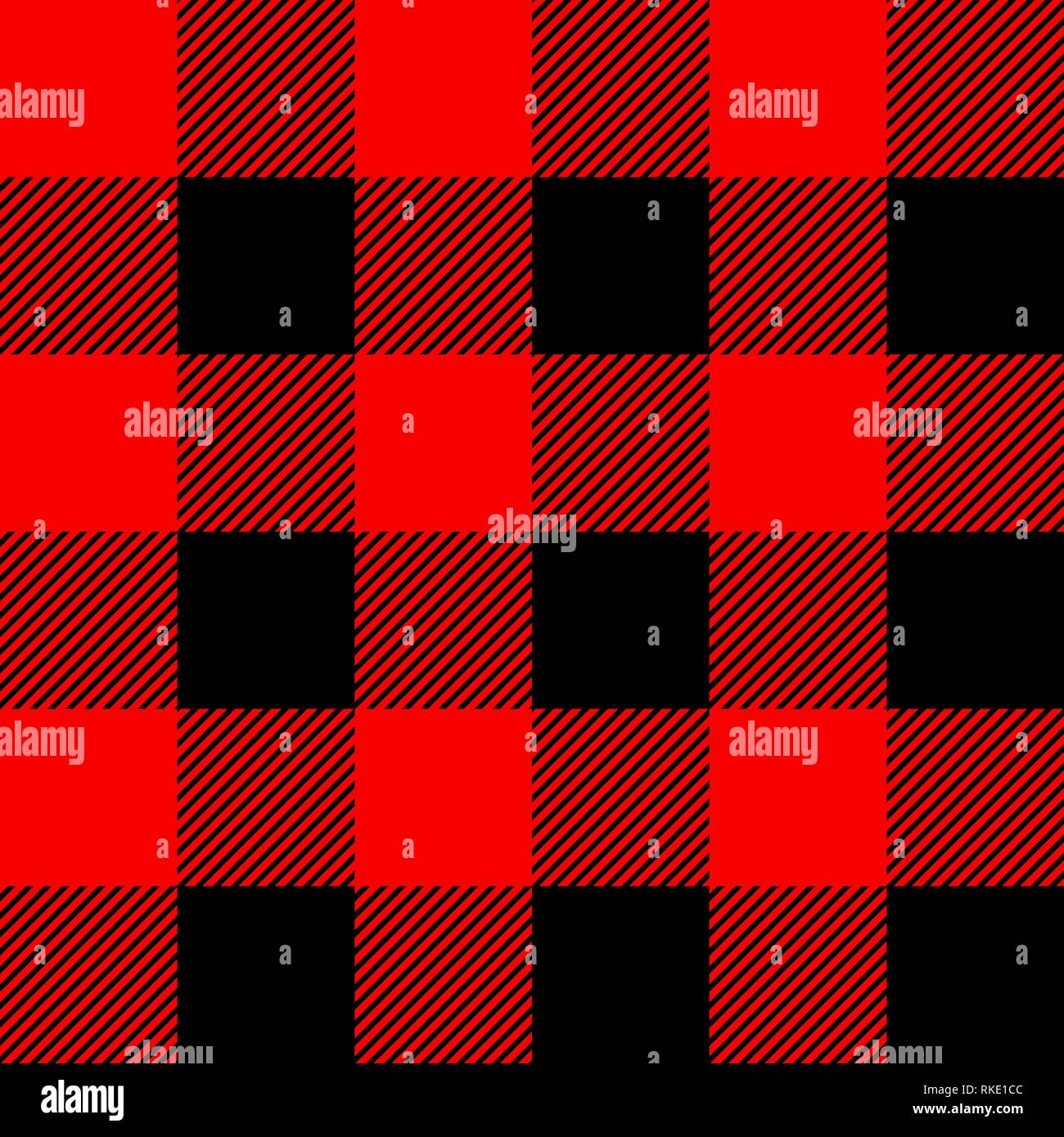 Classic tartan and buffalo check plaid seamless patterns. Vector eps 10 ...