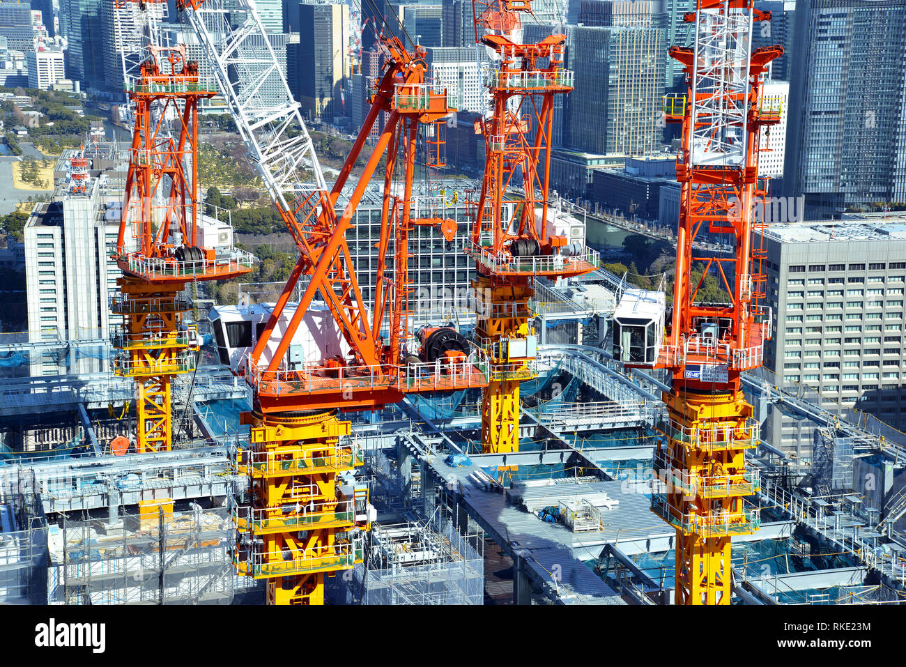 Tower Cranes on top of skyscraper a popular sight with the recent ...