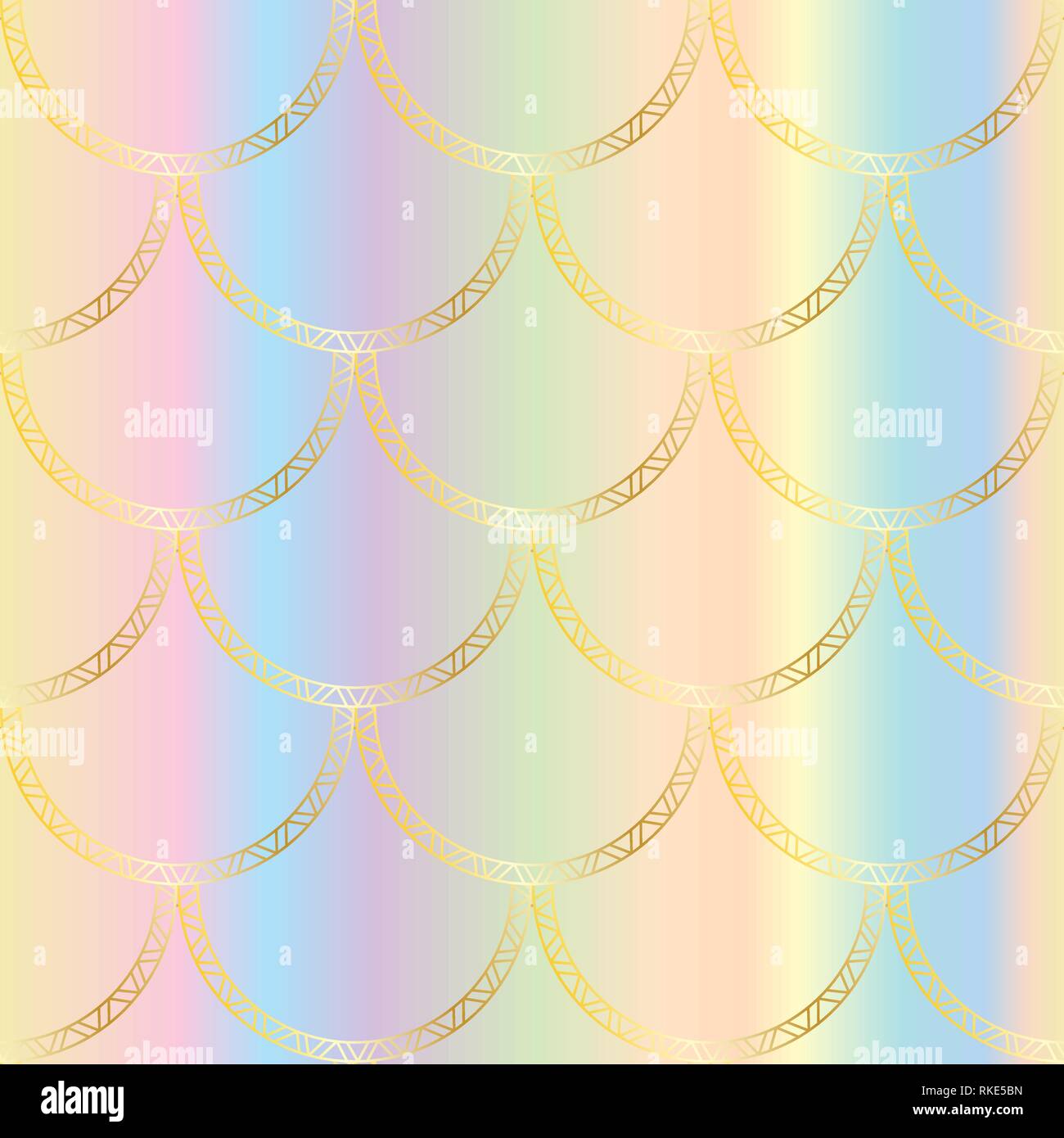 Vector golden mermaid tail texture. Fish scale seamless pattern on ... Vector golden mermaid tail texture. Fish scale seamless pattern on ...